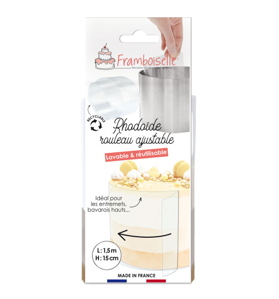 Rhodoïde haut H15cm x 1,5 m -Framboiselle